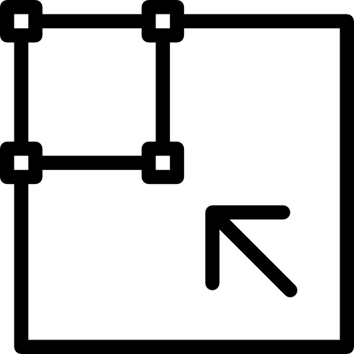 square, ui, Resize, interface, shrink, Diagonal icon