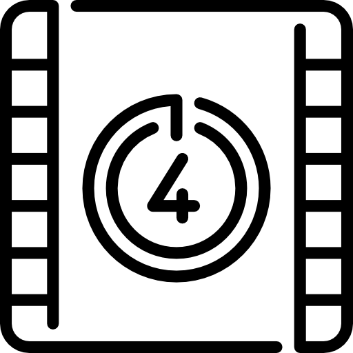 vintage, Countdown, movie, numbers, entertainment, cinema icon