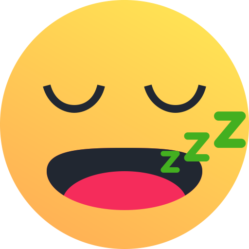 Sleepy, Emoji, Emoticon, reaction, Snooze icon