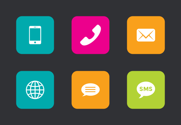 Communication icon Orange