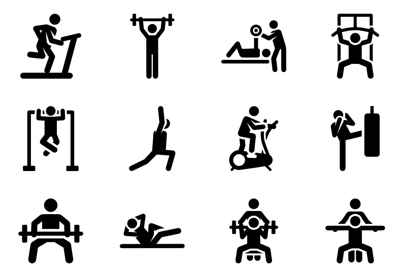 Exercise pictograms Icon