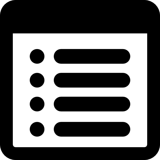 symbols, window, interface, list, symbol, Listed, items, Cool Icons ...