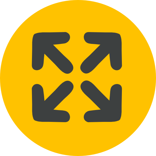 Arrows, Fullscreen, Resize, maximize, signs icon Arrows, Fullscreen, Resize, maximize, signs icon