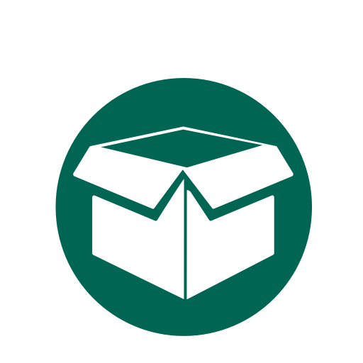 Box, Flatten, cardboard, recycling, cardboard recycling icon