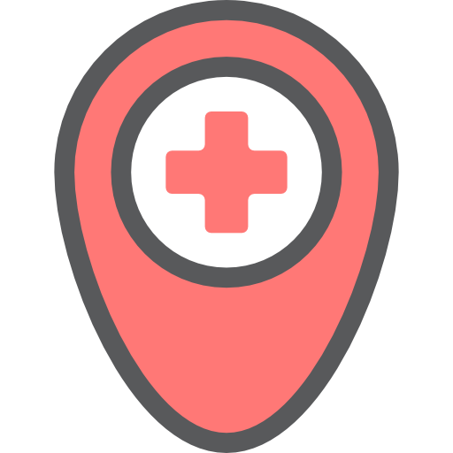 medical, hospital, Gps, placeholder, signs, map pointer, Maps And Flags ...