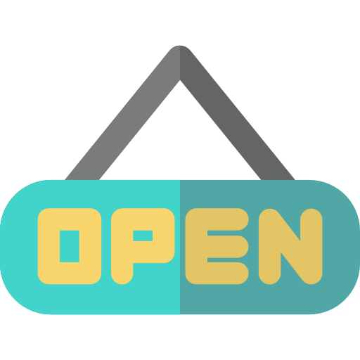 Shop, Signaling, open, sign, Business, signal icon