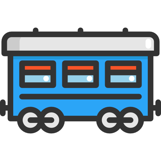 wagon, Railway, Rail, transportation, transport, train icon