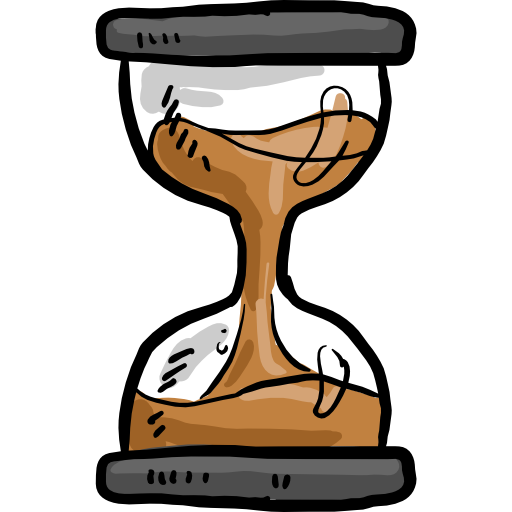 Clock, time, Hourglass, waiting, Time And Date icon