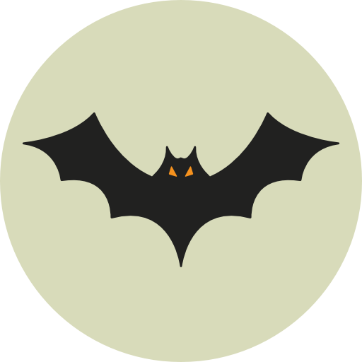 Terror, spooky, scary, fear, bat, halloween, horror, Frightening icon
