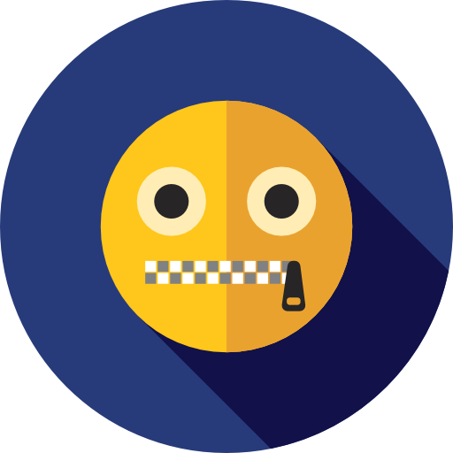 feelings, Smileys, secret, emoticons, Emoji icon