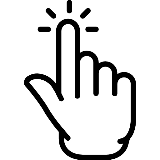 Finger, tap, Hands, Pointing, Gesture, Gestures, Hands And Gestures icon
