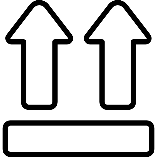 Arrows, Up, Orientation, side, signs, Side Up, Shipping And Delivery icon