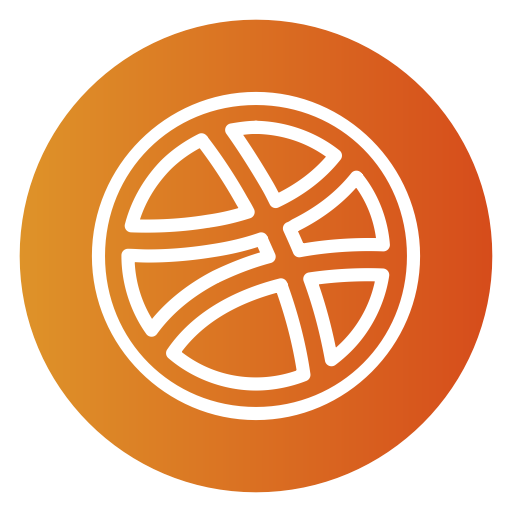 dribbble, Brand, logo icon icon