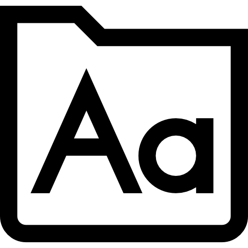 Fonts, Folder, Font, Text, option, style, signs, Writing Tool, Text ...