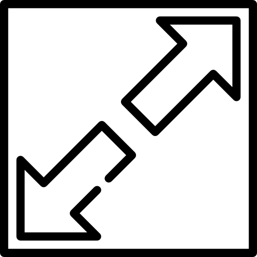 Arrows, Direction, ui, Diagonal, full screen, double arrow, directional ...