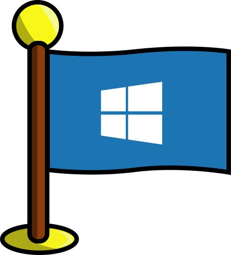Social, networking, media, windows, flag icon