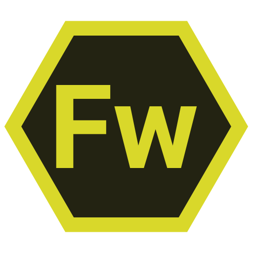 Fw, hexa, tool, adobe icon