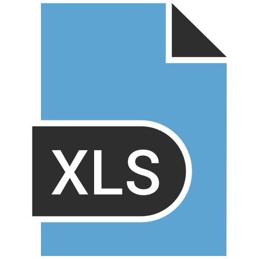 document, File, table, Data, Extension, xls icon