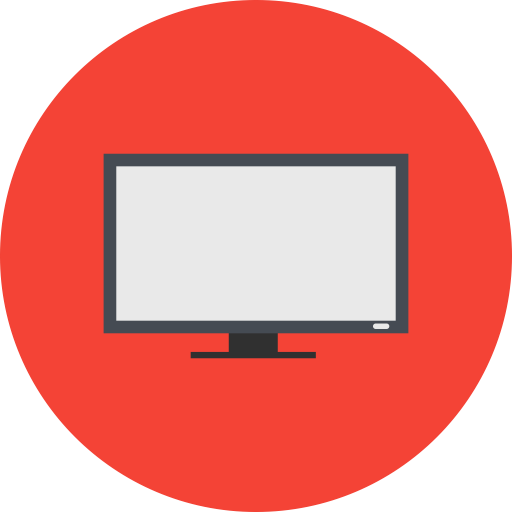 Tv, screen, led, lcd icon