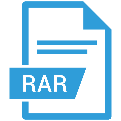 document, paper, Format, Rar, Extension icon