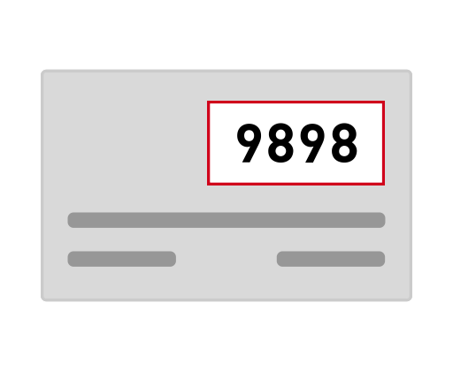 Cvv, cvc, csc, cv2, Credit card, Security Code icon