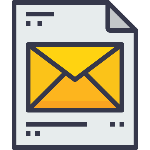 Email, document, paper, Message, office, Page, Business, Form icon