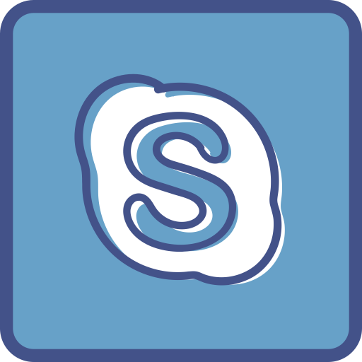 Skype, Metro, outline icon
