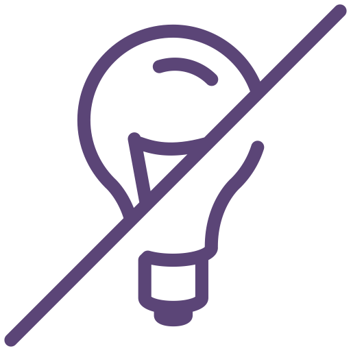 no, Idea, sign, think, concept, Not Allowed icon