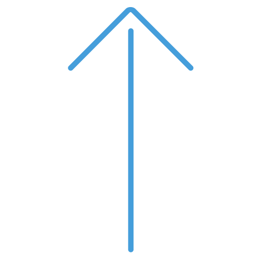 free, outline, Blue, Arrow, Up, ui icon