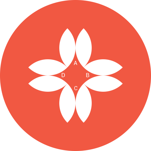 Flower, chart, graph, Diagram, Pie chart, pie graph icon