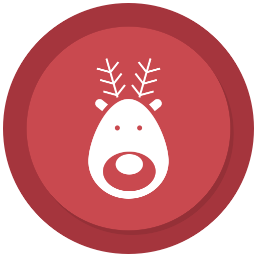 christmas, winter, santa, reindeer icon