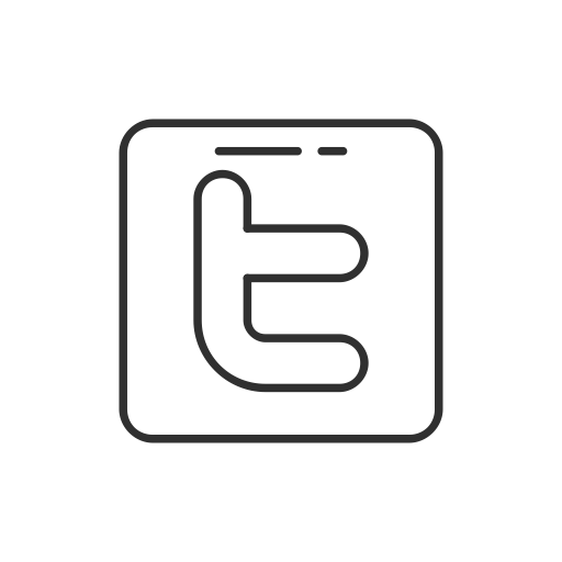 social media, Logo, twitter, name icon