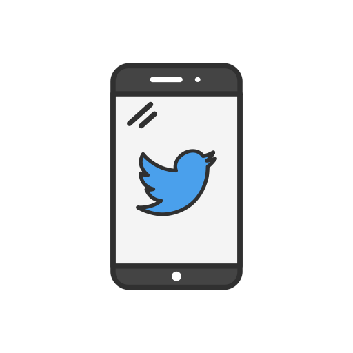 twitter, twitter logo, Mobile, phone icon