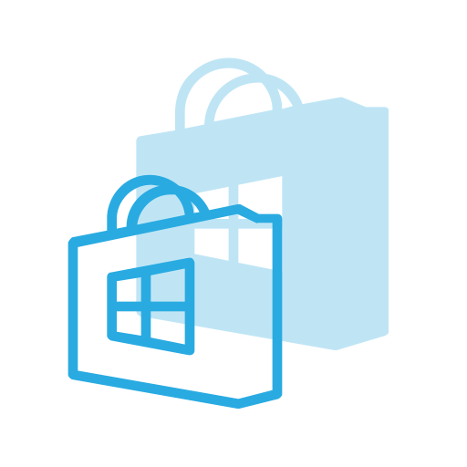 windows, microsoft, Logo, store, Brand, Logos, Brands icon