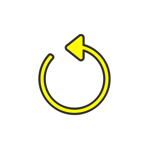 Snapchat, Replay, rewind, playback icon