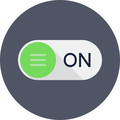 switch, power, input, on, Form, level, rounded icon