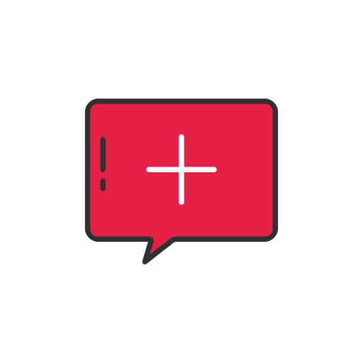 pinterest, Message, Add, create icon