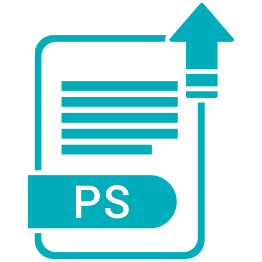 Ps, file formation, file format, File Formats, File form icon
