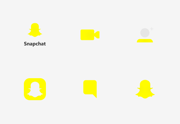 Snapchat UI - Flat Icon