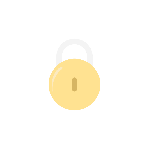 Lock, security, padlock, general settings icon