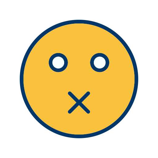 Mute, Face, smiley, Emoticon icon