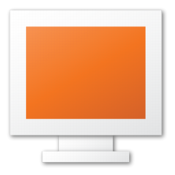 Display, screen, monitor, Computer, red icon